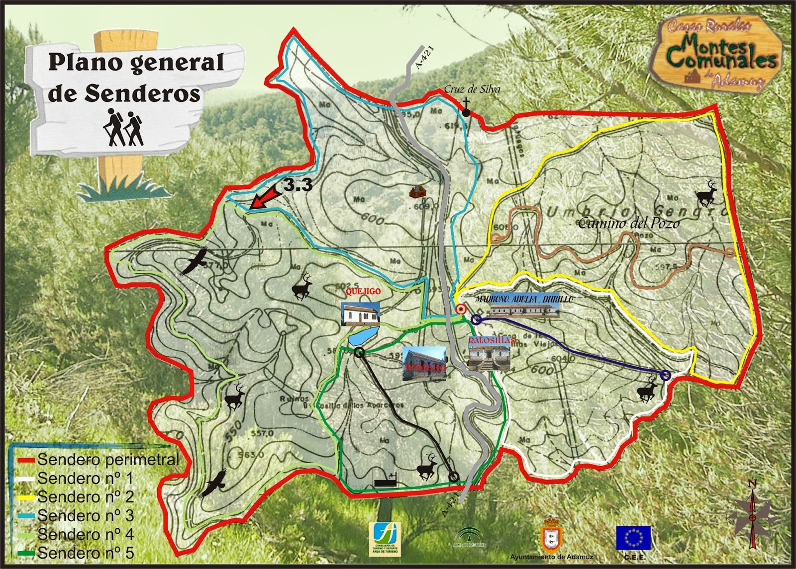 Adamuz Turismo Sostenible: Red de senderos en Montes Comunales