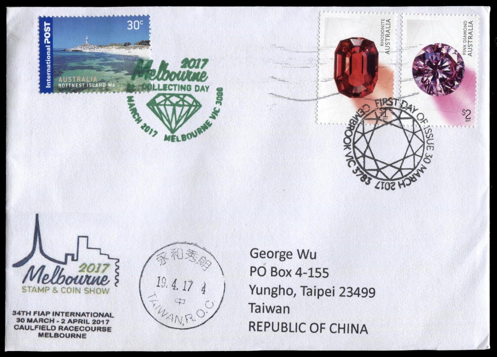 Gulfmann Stamps Collection: AUSTRALIA ~ 2017 Melbourne Stampex Cover