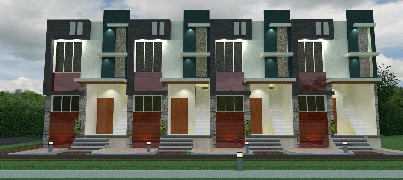 Washington Dc Row House Front Elevation