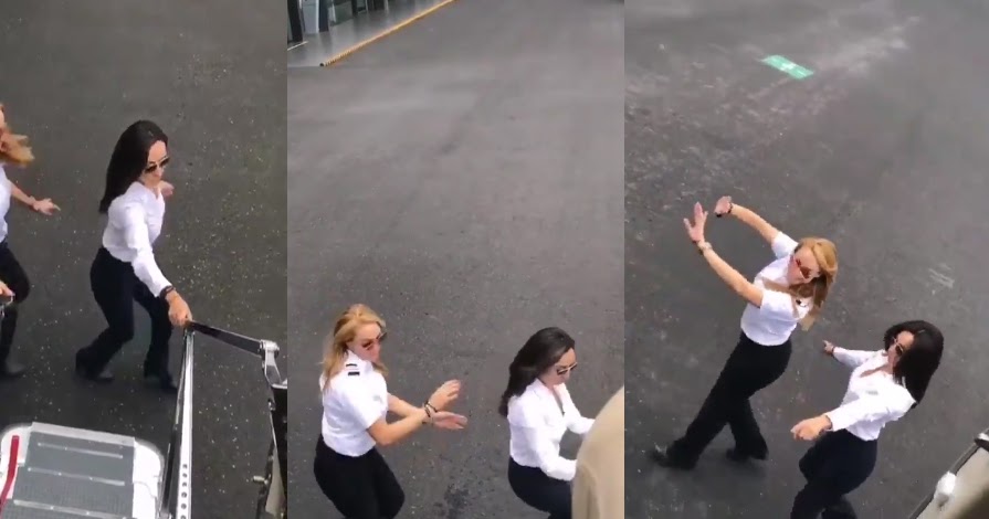 KIKI CHALLENGE: Netizens Brutally Slammed Two Pilots Dancing Outside A ...