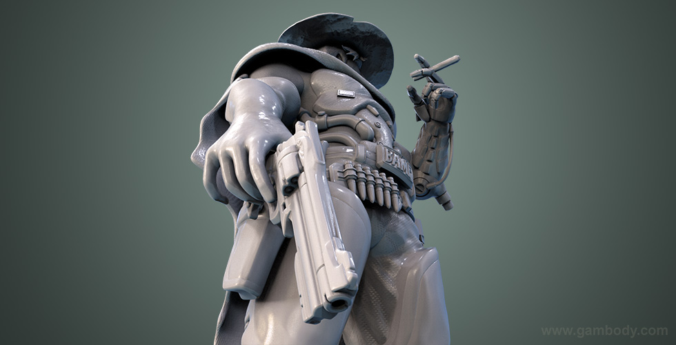 Overwatch - McCree 3D Model | Static Figurine | 3D Printing Designs