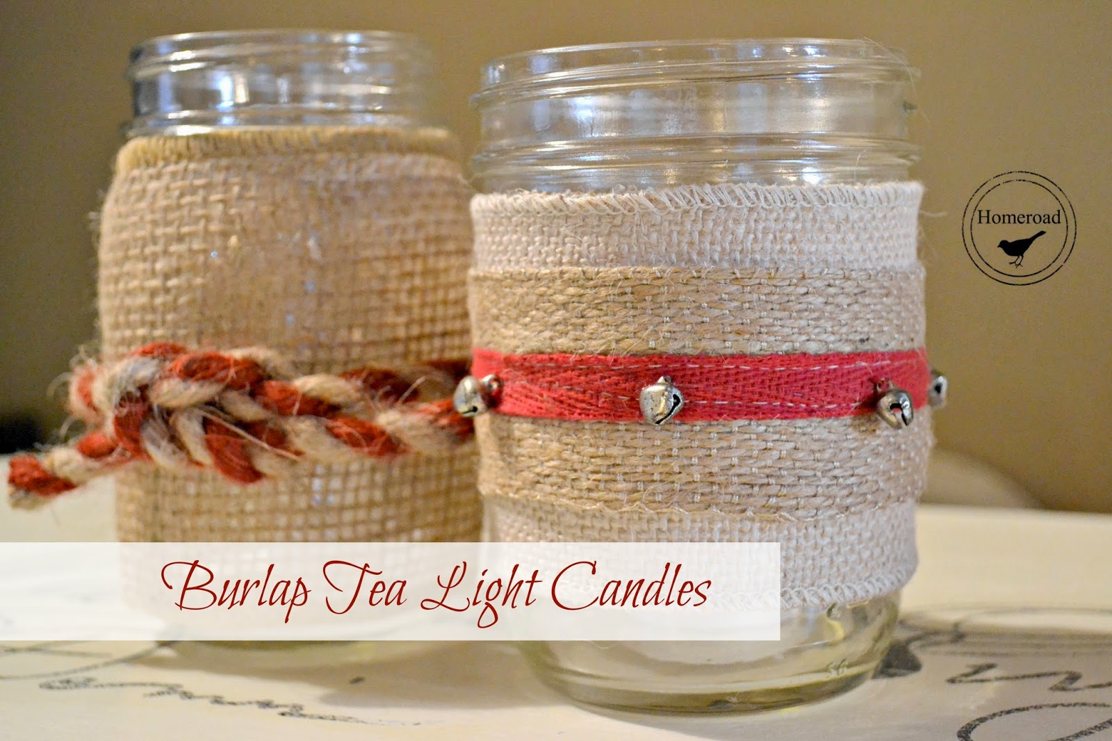 Burlap Ribbon Tea Light Mason Jars burlap-ribbon-tea-light-mason-jars