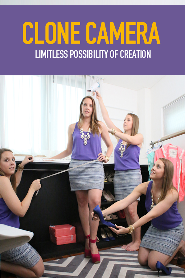 تطبيق clone camera لتكرار شخصيتك في نفس الصوره