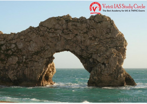 LANDFORMS CREATED BY SEA WAVES - UPSC - TNPSC General Knowledge