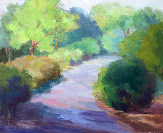 Deanna's Paintings: Georgia Landscape Oil Painting "Olmstead Path" by ...