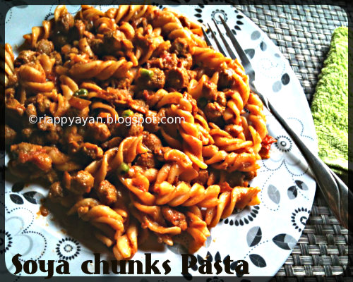 Soya Matar Pasanda & Soya Chunks Pasta - Recipe Junction