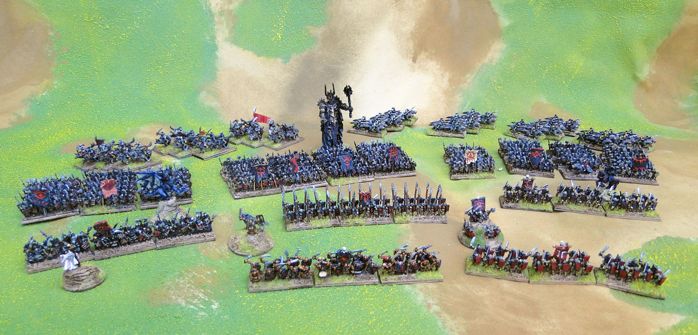 Skull and Crown: Warmaster Orc Army: Finished!