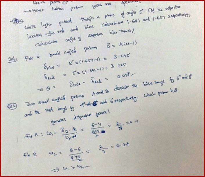 Problems on Angular Dispersion and Dispersive Power | IIT JEE and NEET ...