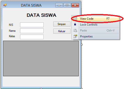 Aplikasi Simpan, Edit, Cari, Hapus Menggunakan Visual Basic 2010 | Code Program