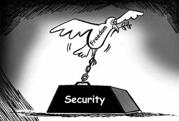 Syasi Cartoons: Freedom - Security