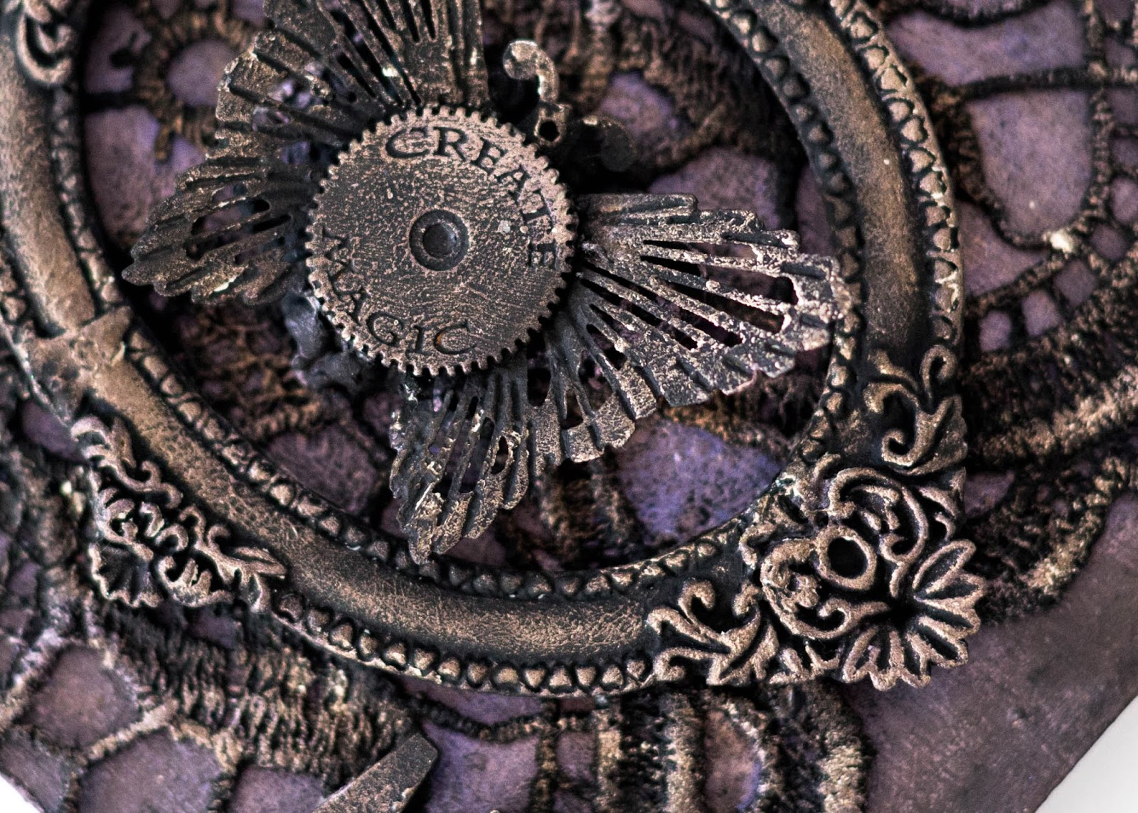 Tiffanys Paper Designs: Opal magic wax mixed media canvas