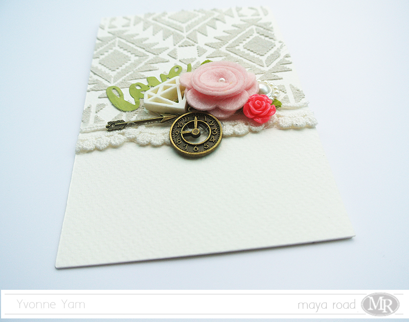 Do More With Less: A charming textured card