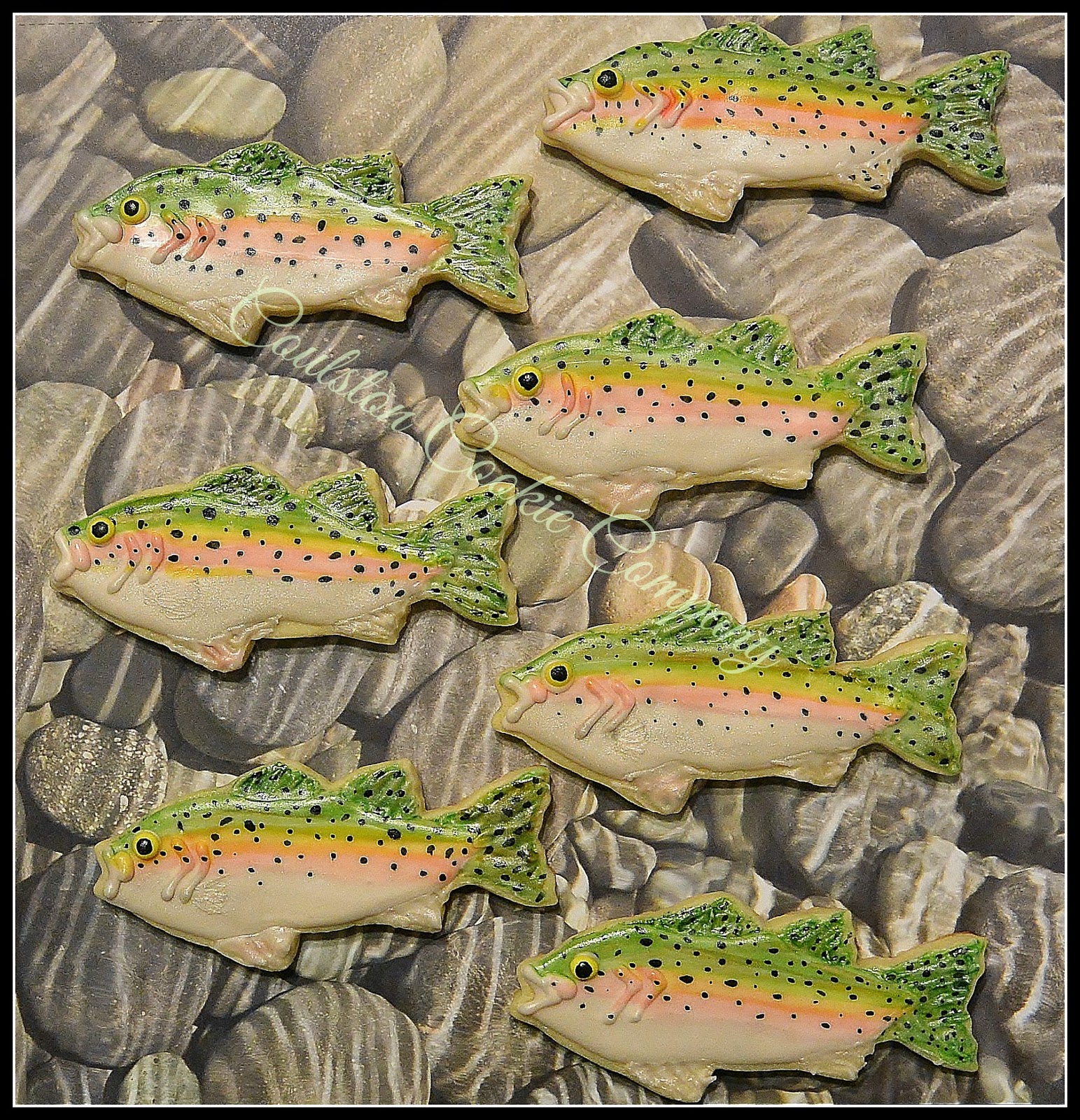 ...Coulston Cookie Company...: Hobby Cookies: Rainbow Trout Cookies