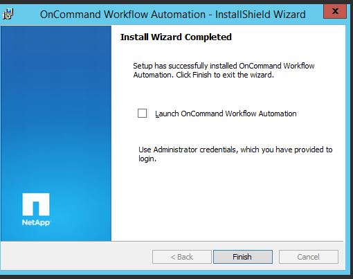Remote Infrastructure Management: NetApp WFA Management