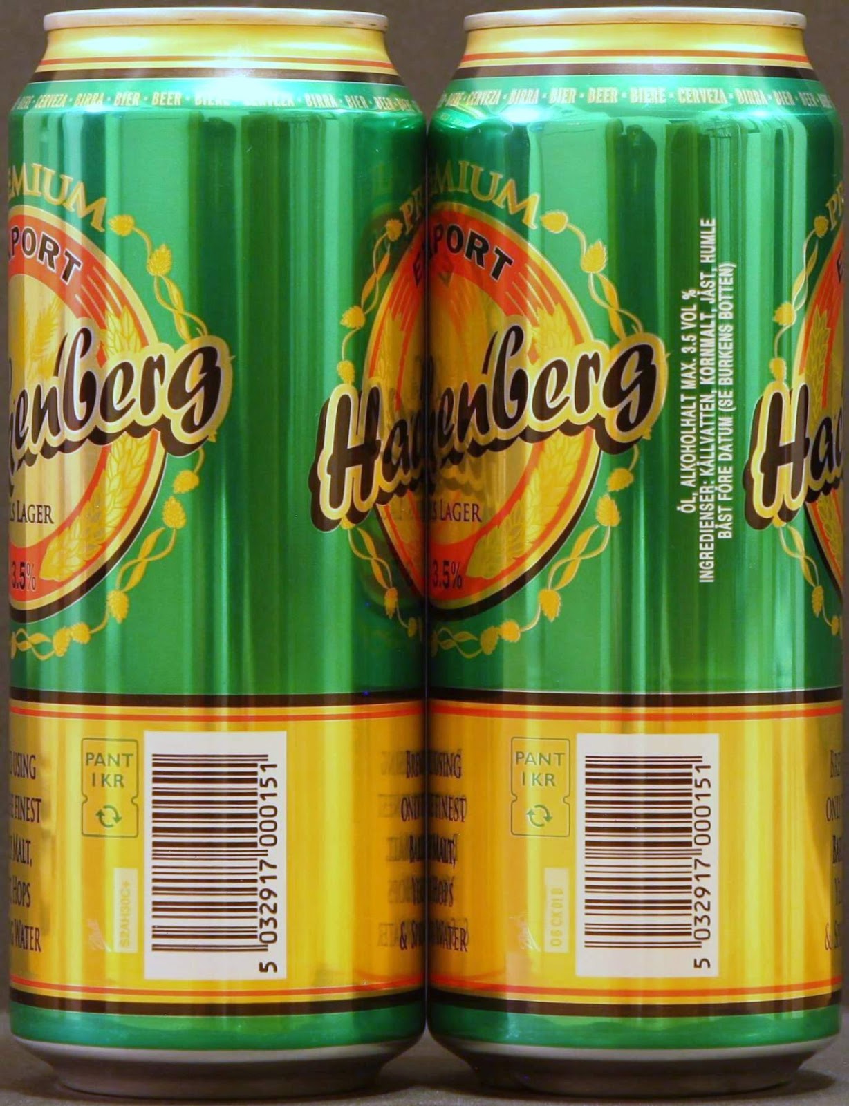 Burk-Bloggen: Hackenberg Premium Export Pils Lager 3.5% : ny dekor