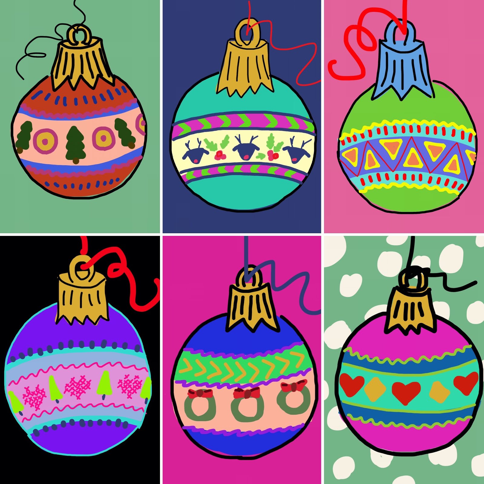 Mini Matisse: Brushes Redux Ornament