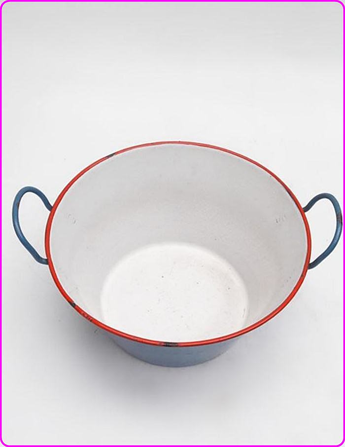 STUDIO ANTIQUE: VINTAGE ENAMEL PAN STOCK POT - PANCI - ENAMEL - PANCI ...