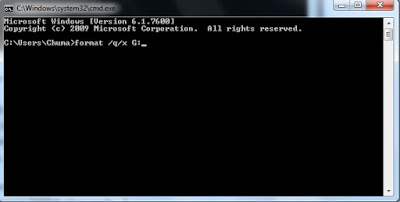 How to format pendrive using cmd - mangara