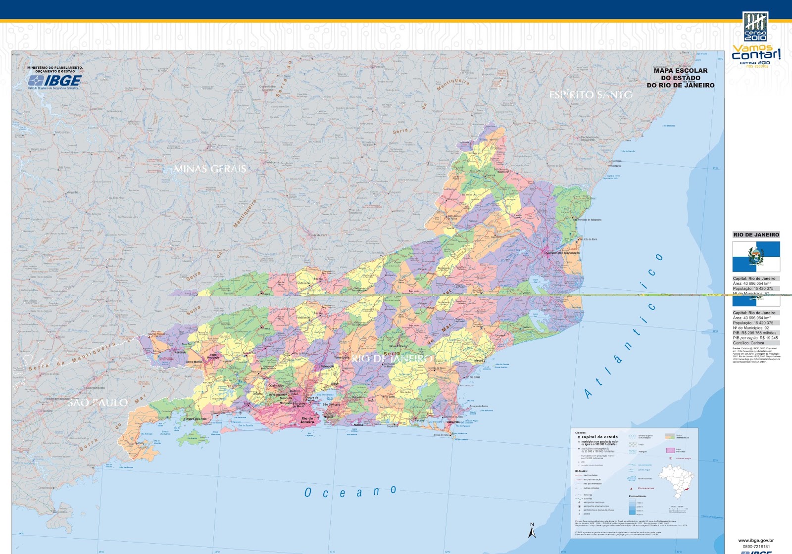 Rio de Janeiro | Mapas Geográficos do Rio de Janeiro
