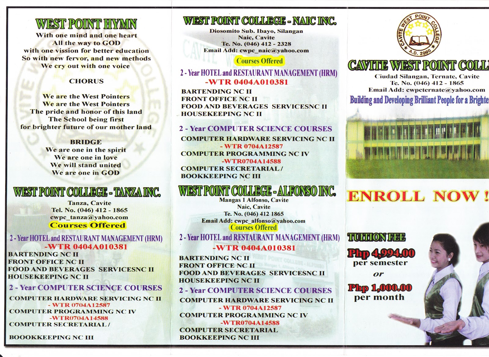 Cavite West Point College: BASIC INFORMATION ABOUT CAVITE WEST POINT ...