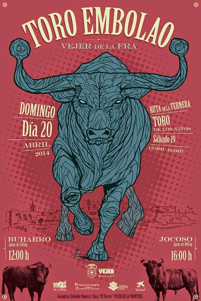FIESTAS TORO EMBOLADO 2014 VEJER DE LA FRONTERA (CÁDIZ) ~ FECARTOROS