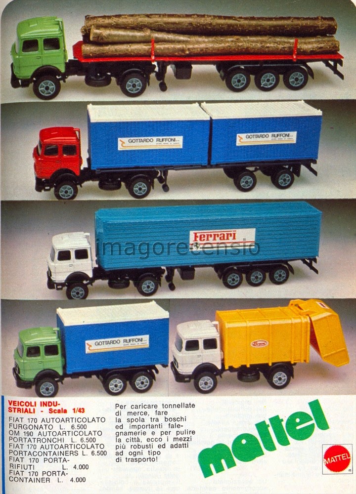Imago Recensio: Catalogo giocattoli Mattel - Natale 1977