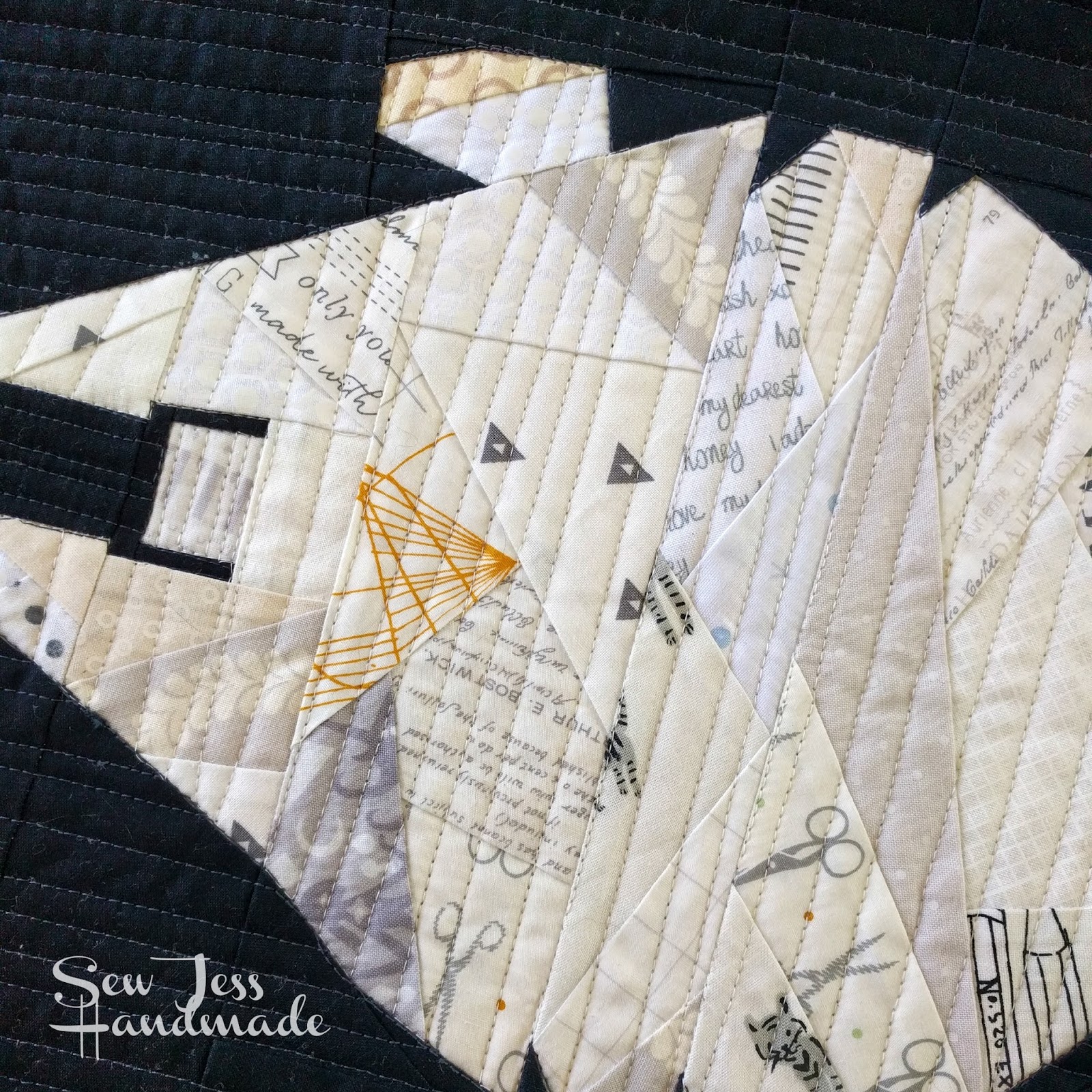 Geometric Millennium Falcon : A Finished Mini Quilt