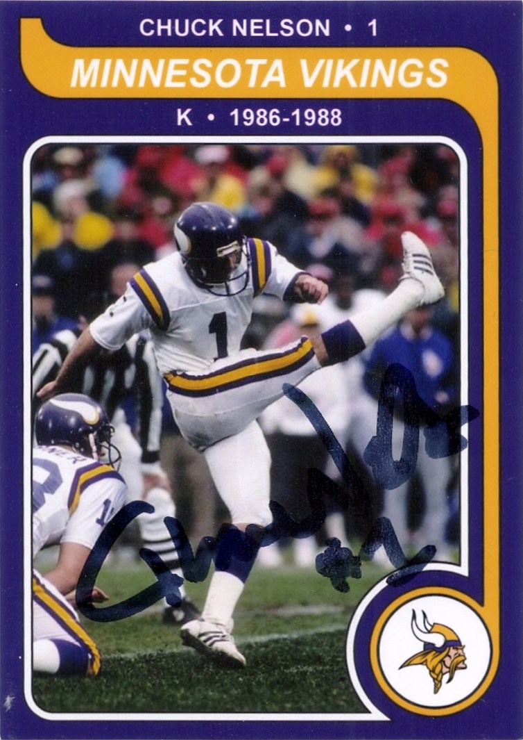 Minnesota Sports Autograph Project: CHUCK NELSON