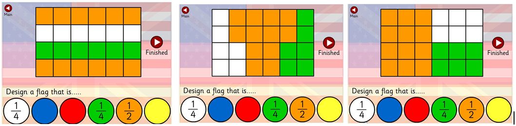 The Math Guy: Fraction Flags