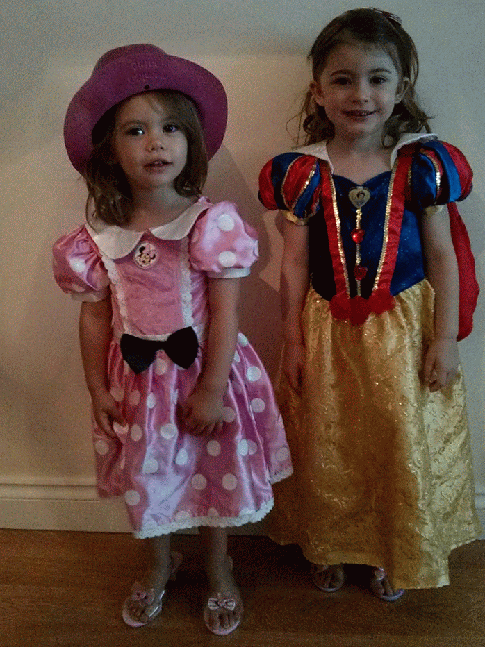 Snow white and cow girl Minnie Mouse - This day I love.......