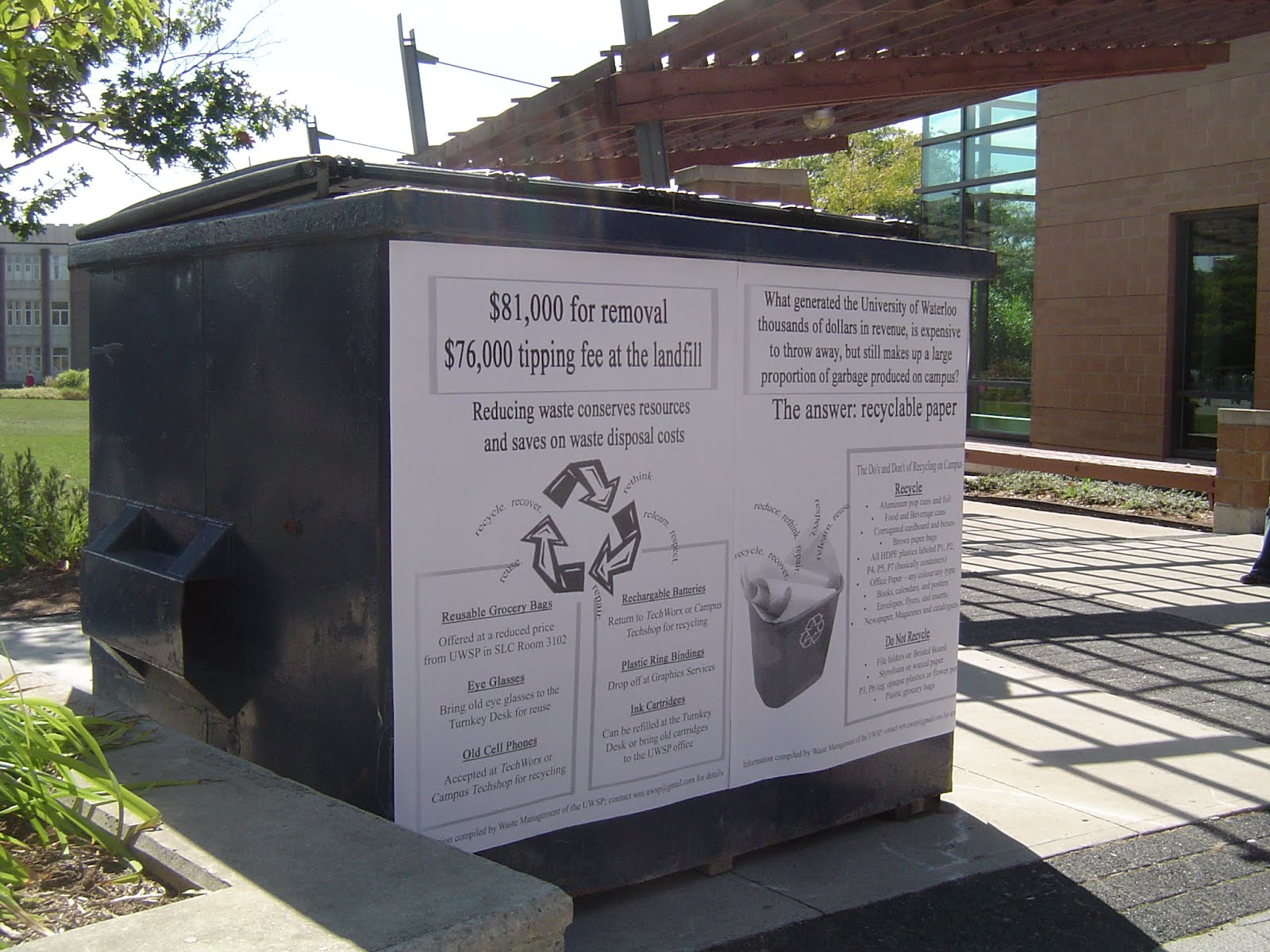 The world through a trash receptacle: Waste awareness
