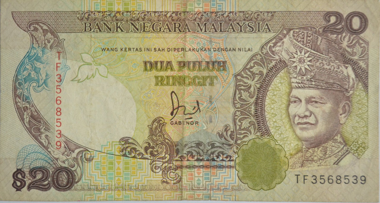 Galeri Sha Banknote: DUIT RM 20 1982-2012