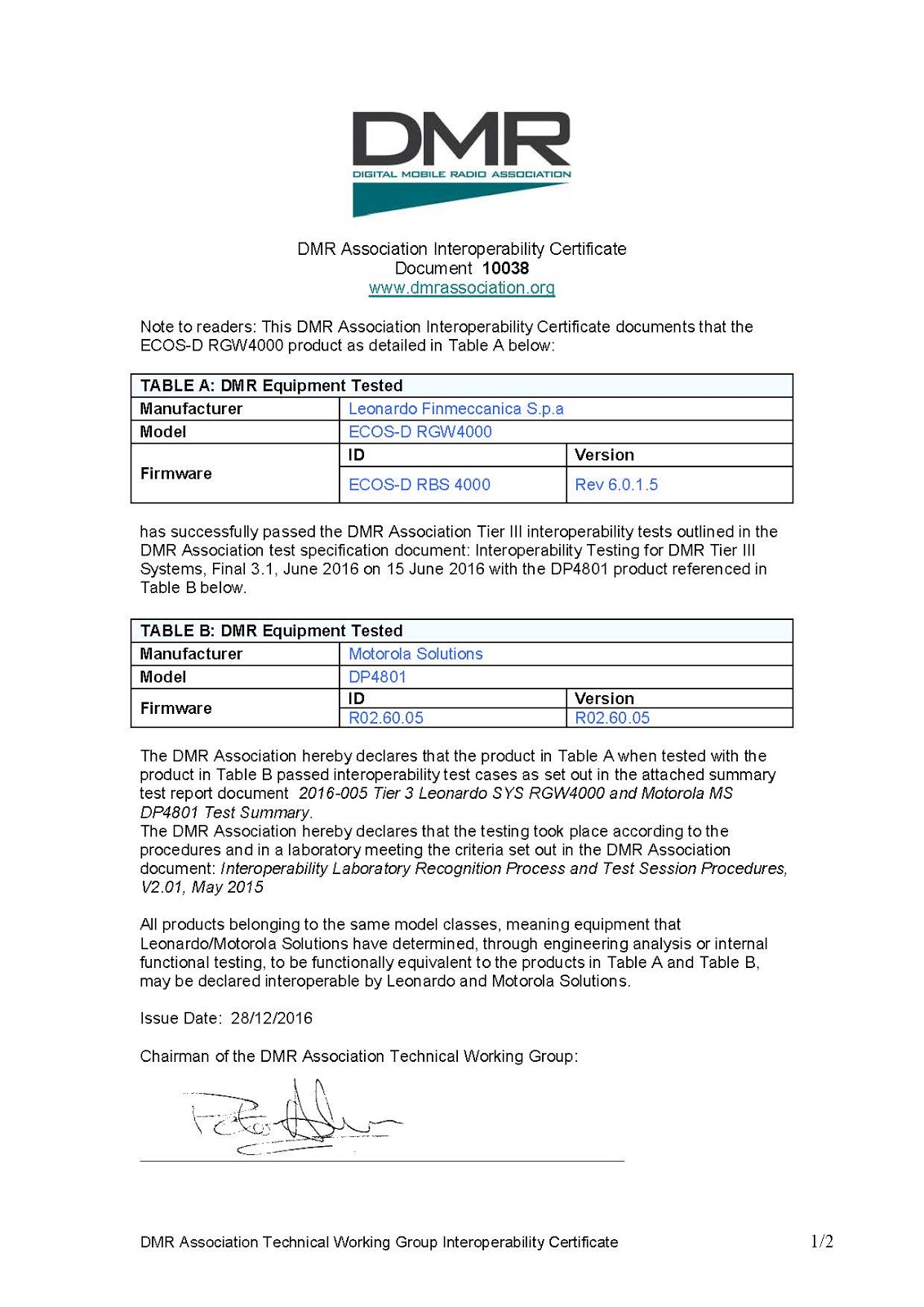 Motorola obtains DMR Tier 3 IOP - DJ0WH
