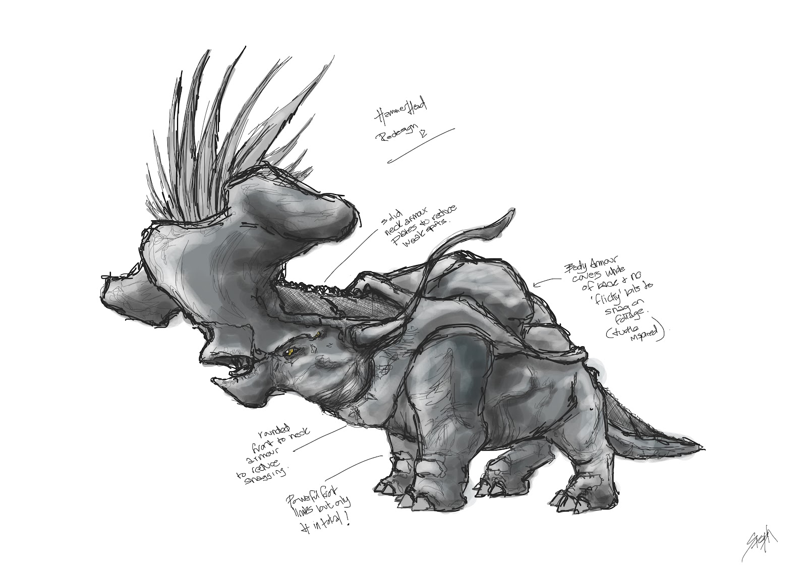 Steph's Creature Gallery: Avatar's Hammerhead Redesign