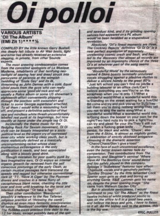 we cause havoc wherever we go..!!: strength thru oi! compilation lp uk 1981