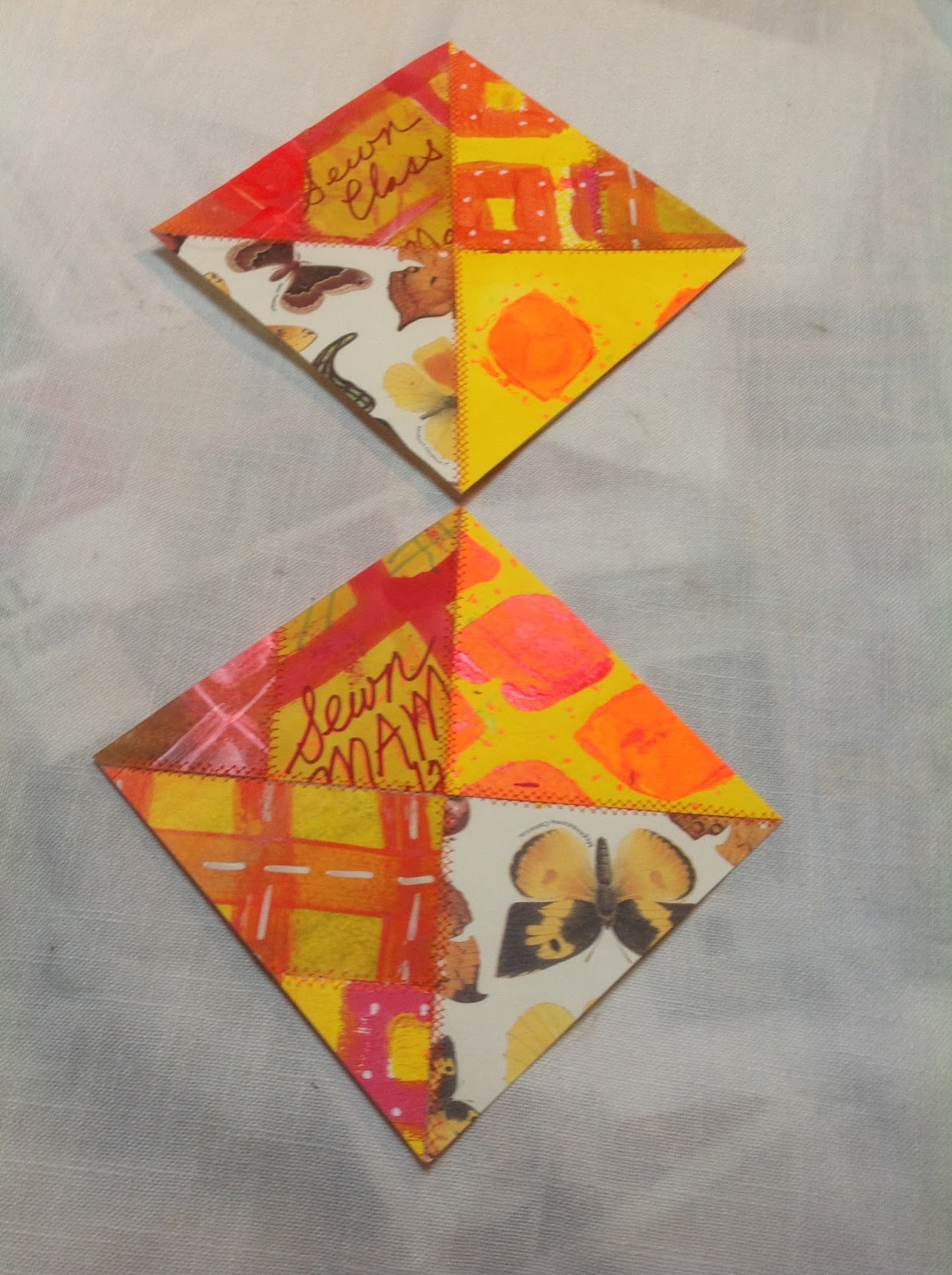 Using Up All That Stuff: Fabric Paper