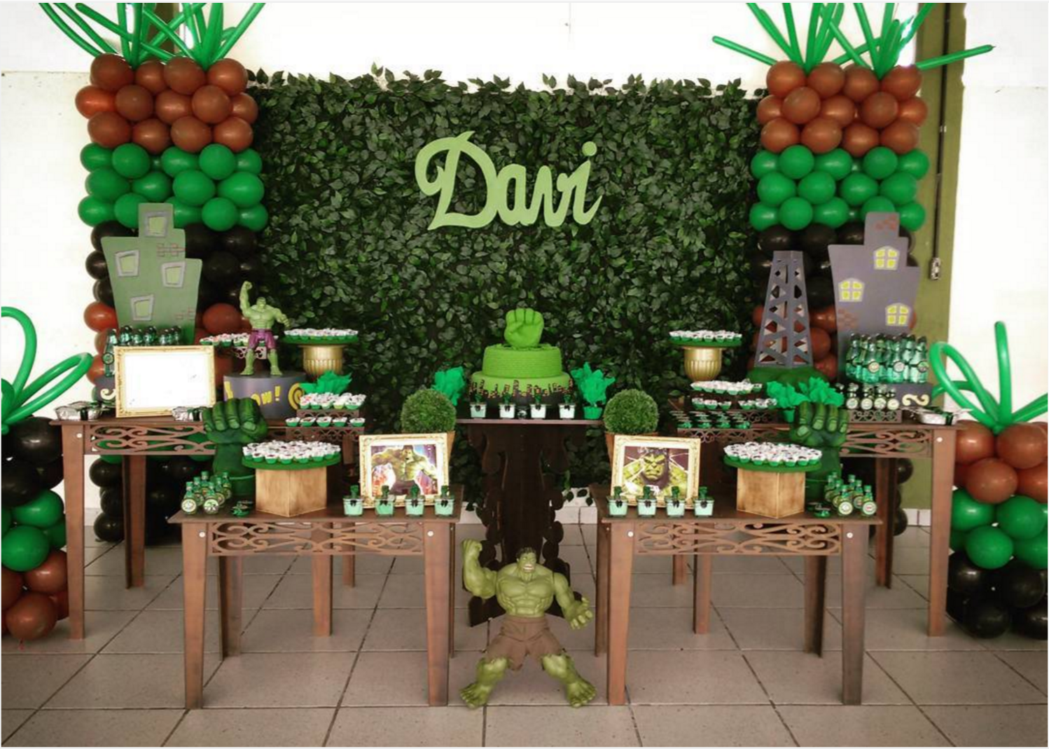 Fiesta temática de el increible Hulk