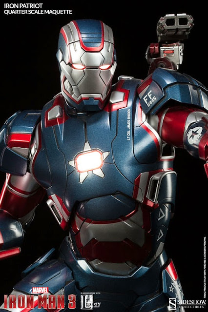 toyhaven: Pre-order "Iron Man 3" Quarter Scale Iron Patriot 22-inch ...
