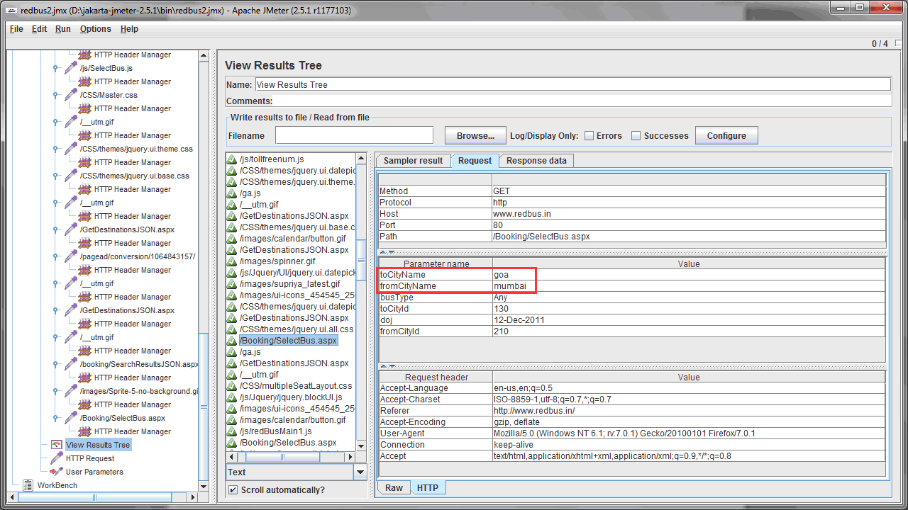 Apache Jmeter Parameterization Using User Variables