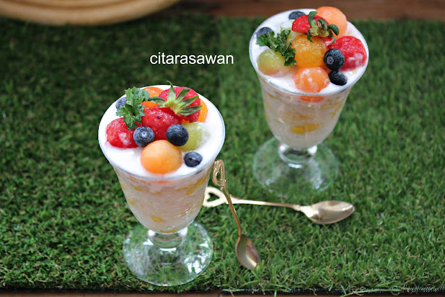 Puding Sago Fruity Tutty ~ Resepi Terbaik