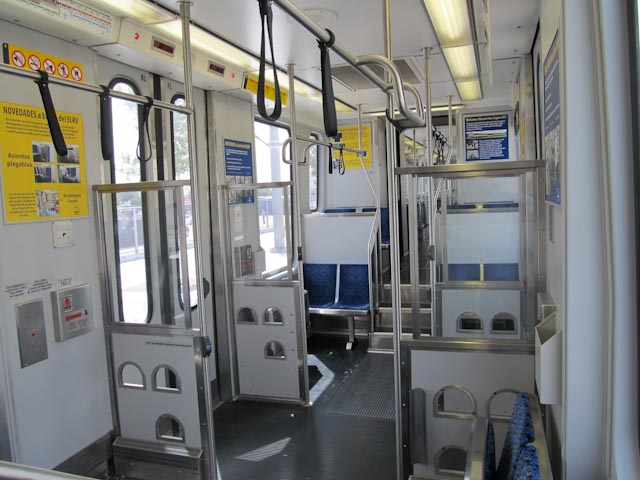 Buck Tracks: DART Dallas - New Green Line Trains - Interior Shots