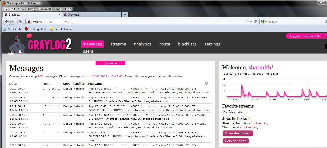 sharmith's blog: How to Install and configure Graylog2 complete suite on Fedora 14 & 17