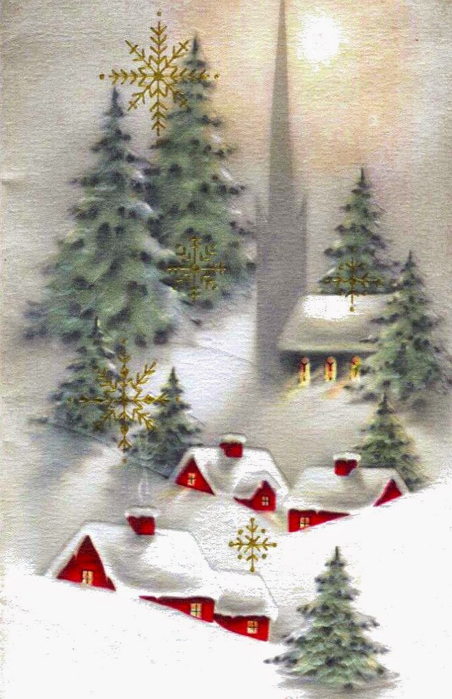 37 paisajes navideños para imprimir