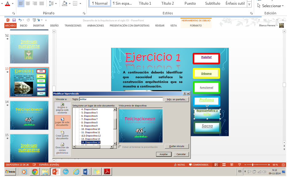 Clase de arte: Como crear un power point interactivo
