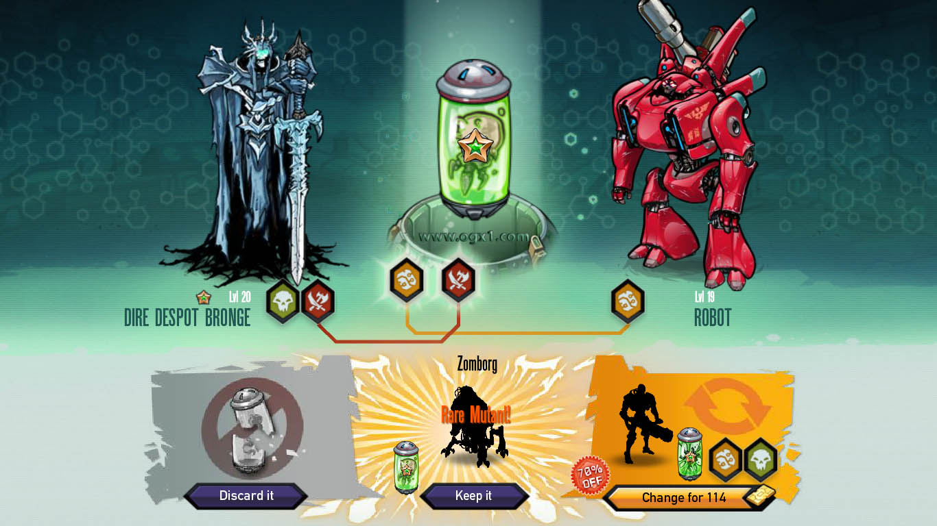 Zomborg - Mutants: Genetic Gladiators Cross Breed