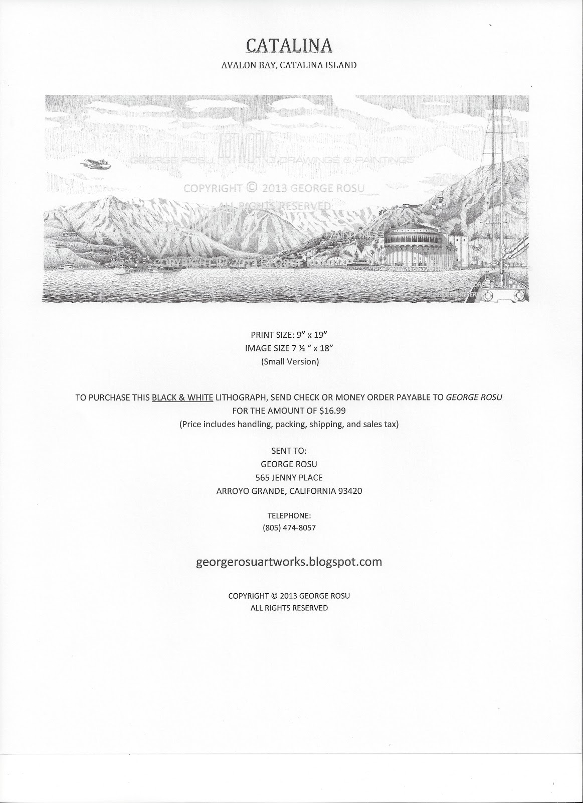 George Rosu ARTWORKS Drawings & Paintings