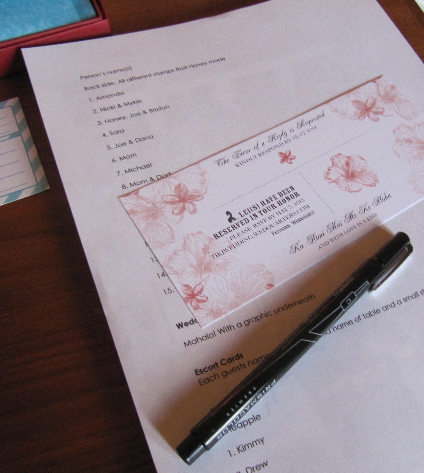 Tikilife: DIY: Wrapping Up Our Wedding Invitations