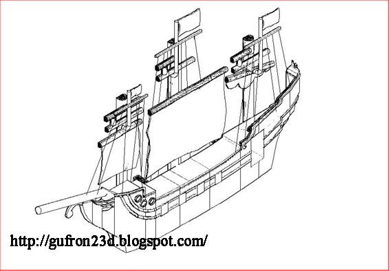 Gambar AutoCad 2D Dan 3D: Gambar Perahu