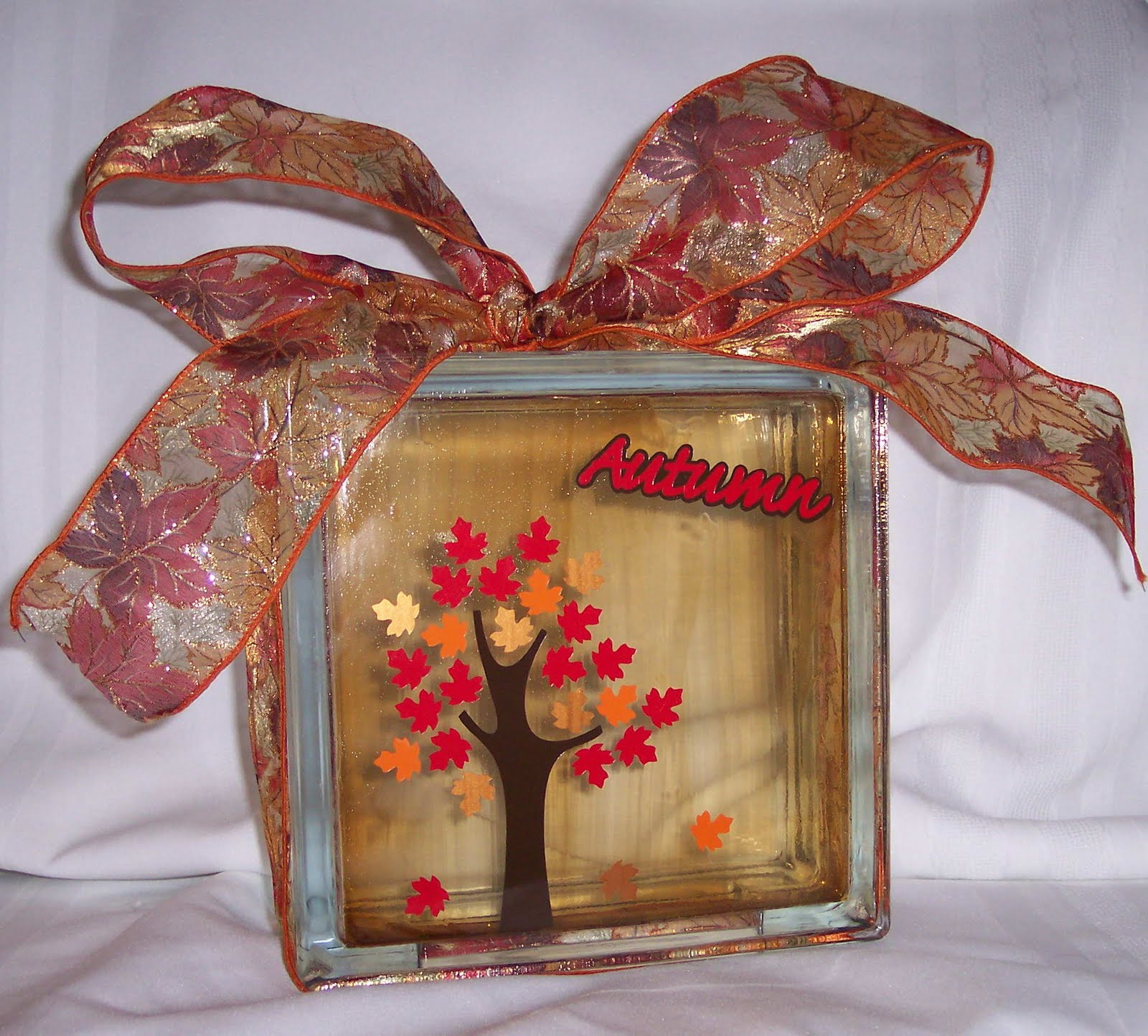 Kelly's Crafty Life: Autumn Glass Block