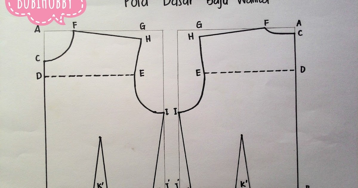 Pola Dasar Baju Wanita Untuk Pemula - BubiHobby